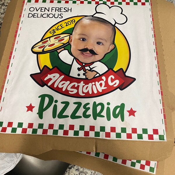 Pizza Box Printable Label, Pizza Birthday Party, Italian Birthday Party ...