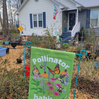 Pollinator Friendly Native Plant Pollinator Garden Flag Sign, Native ...