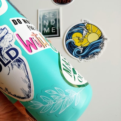 Ocean Waves Sticker// Vinyl Sticker// Waterproof Sticker - Etsy