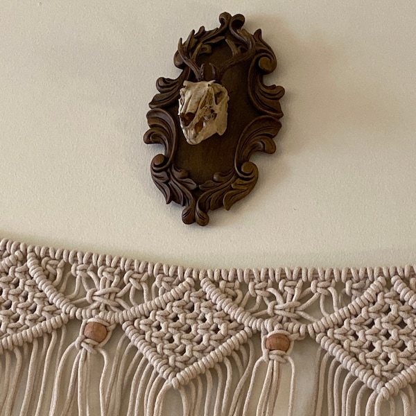 Jackalope Skull Plaque - Etsy