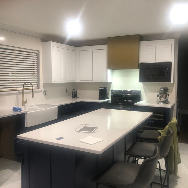 30" Matte Black Square Hood Vent Custom Color 3 Speed Fan With Leds - Etsy