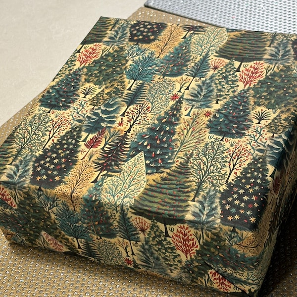 Green Wrapping Paper Vibrant Floral Gift Wrapping Paper Beautiful ...