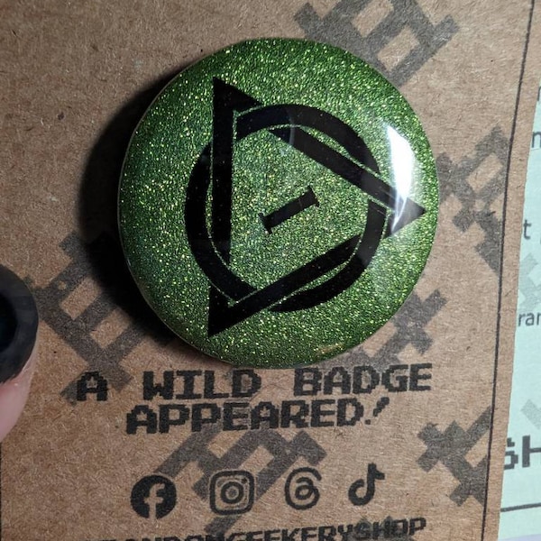 Therian Pride Sparkly Pin Badge, Holographic Badge, Otherkin Accessory ...