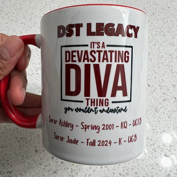 Personalized Deltaversary Coffee Mug, 11oz and 15oz Hot Tea Mug, DST ...