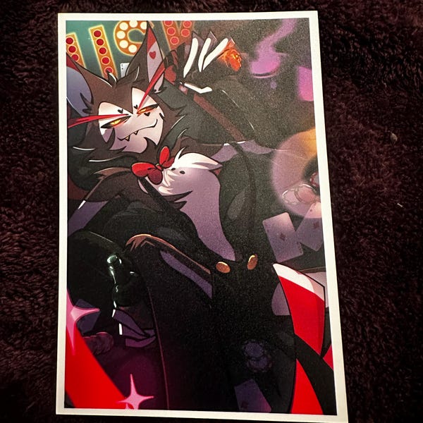 Hazbin Hotel Alastor and Minions Print - Etsy