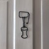 Handmade (black Pictured) Wire Bathroom, Toilet Wall/door Sign. Wire ...