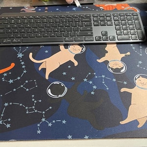 Boho Pastel Painting Desk Mat, Boho Desk Mat, Cute Desk Mat, Mouse Mat ...