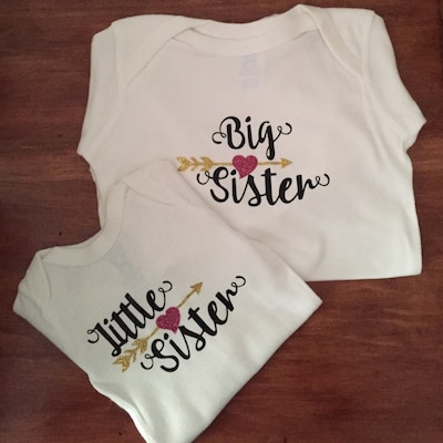 Sister SVG Set, Sibling Cutting Files for Silhouette, Cricut & More Svg ...
