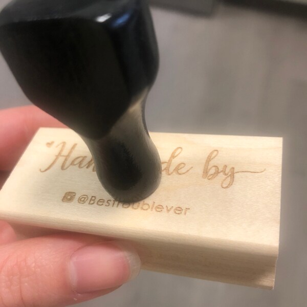 Personalized Handmade by Stamp, Business Stamp, Instagram Social Media ...