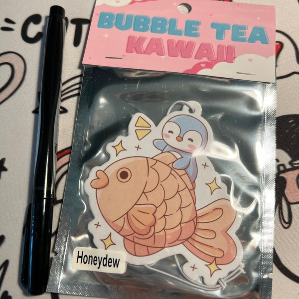 5 Pack Variety Bubble Tea Kawaii Air Freshies - Kawaii Car Air ...
