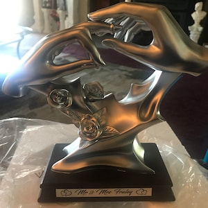 Personalized Hand Sculpture Couple Wedding Anniversary Statue | Etsy