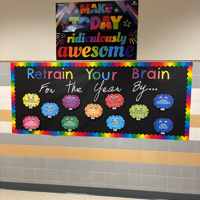Social & Emotional Learning Back to School Bulletin Board Retrain Your ...