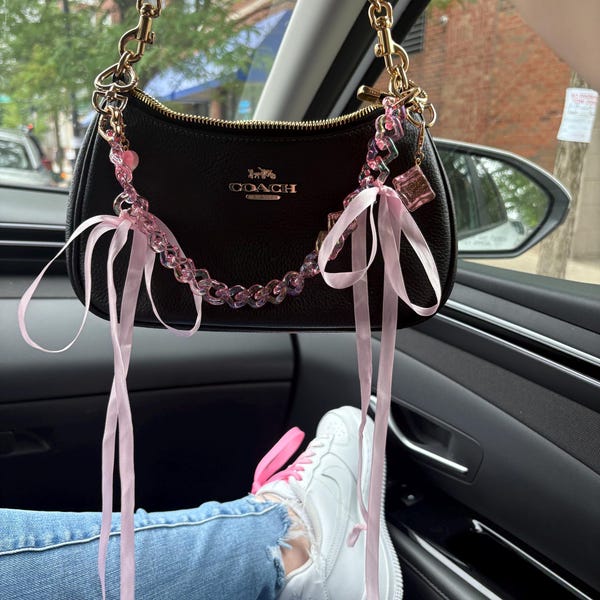 Pink Heart Jelly Crossbody Bag Purse and Cherry Charm BUNDLE Hot Pink ...