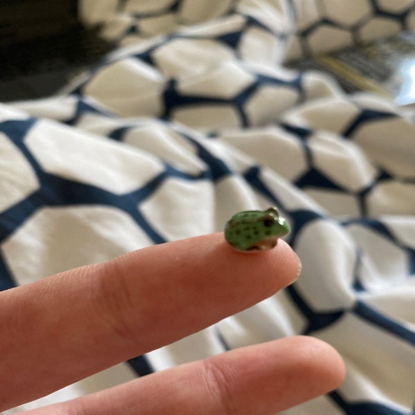 World's Tiniest Toad Figurine | Miniature Hand-painted Porcelain ...