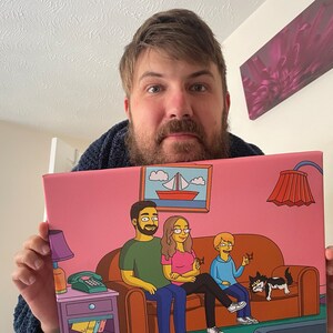 Custom Simpson Family Portrait, Custom Simpson Couple Portrait,custom ...