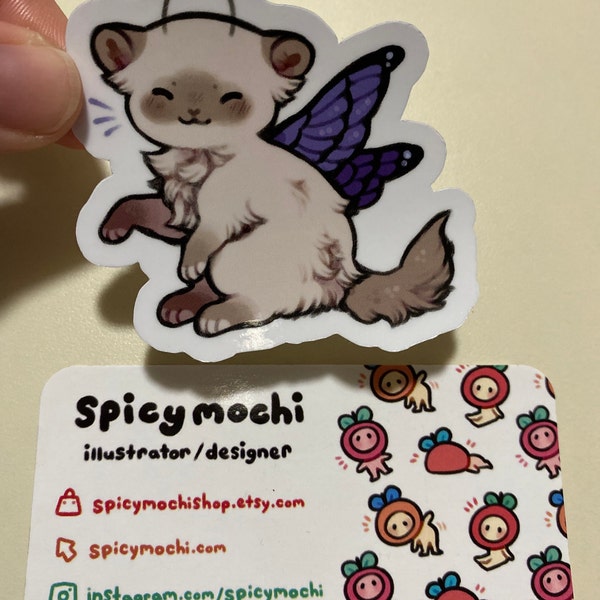 Fairy Cat Sticker / Cat Sticker / Kitten Sticker / Cute Animal Sticker ...