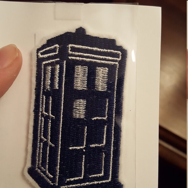 TARDIS -- Doctor Who Embroidered Patch - Etsy