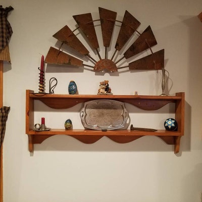 30 Rustic Half Windmill-vintage Inspired Rusty Metal Windmill-rustic ...