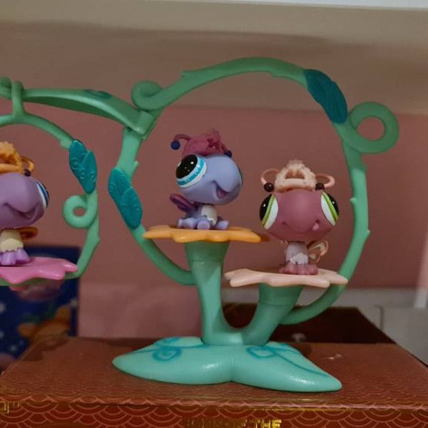 Littlest Pet Shop Dog LPS Blind Bag Pink Husky #1793 Glitter #2297 Blue ...