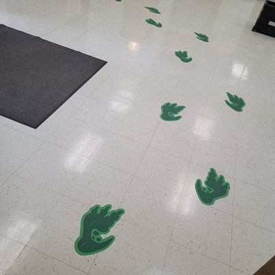 Monster Footprint Floor Decals Removable Vinyl Floor Decals Textured ...