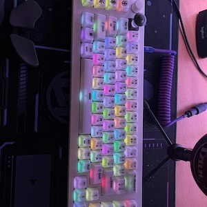 English & Japanese Dual Languages Backlit Keycaps Set for Mechanical ...