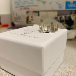 Custom City Ring Cityscape Ring Travel Ring Skyline Ring | Etsy