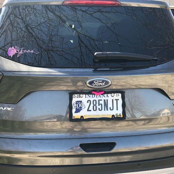 Rose Vinyl Decal | for Cars, Tumblers, Cups | Gifts for Mom | Custom ...