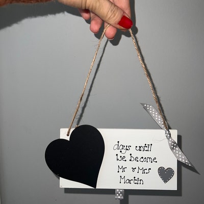 Countdown to Retirement Wooden Sign Chalkboard Plaque - Etsy