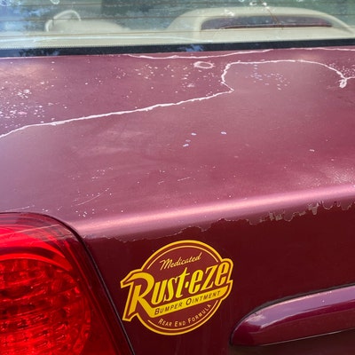 Rust-eze Bumper Ointment Disney Cars Inspired 3 Sticker - Etsy