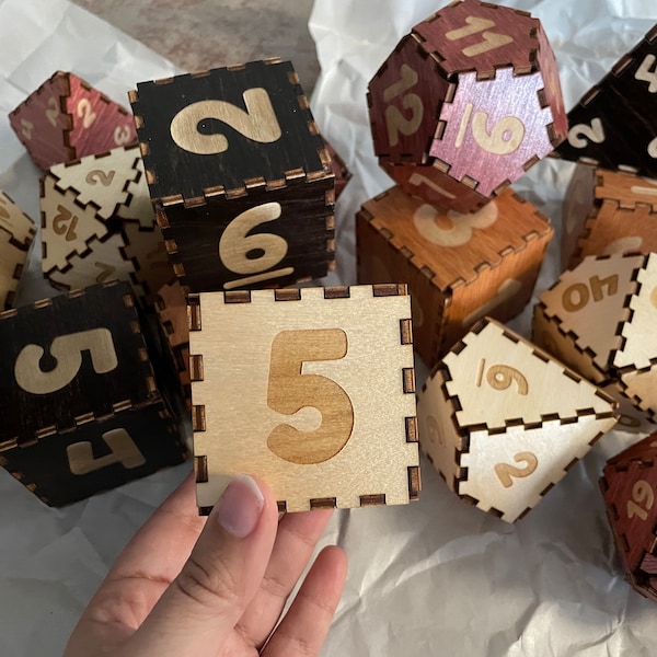 Classic JUMBO Wood D10 Percentile Dice single Digit for Rpgs - Etsy