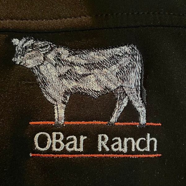 Angus Bull - Machine Embroidery Design - Etsy