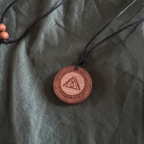 Ares Pendant Necklace-greek Symbol Pendant-ancient Greek Symbol Pendant ...