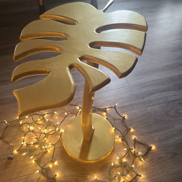 Monstera Table, Plant Stand, Side Table, Monstera Plant Stand, Indoor ...