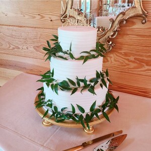 18 Inch Gold Wedding Cake Stand Round Rustic Cake Stand - Etsy