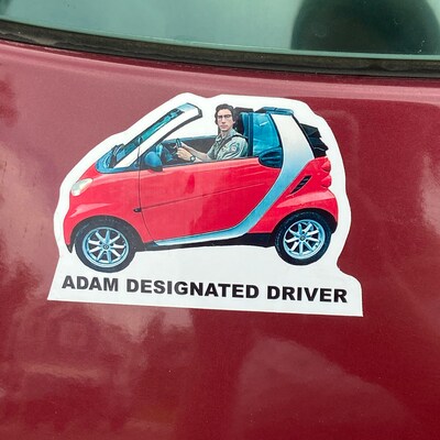 Adam Designated Driver Vinyl Sticker - Etsy