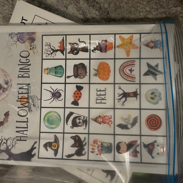 Printable Halloween Bingo, 30 Unique Halloween Bingo Cards, Happy ...