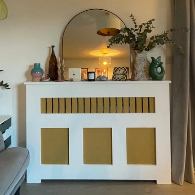 Bespoke Mirrored Radiator Cover Custom UK New Design Black - Etsy