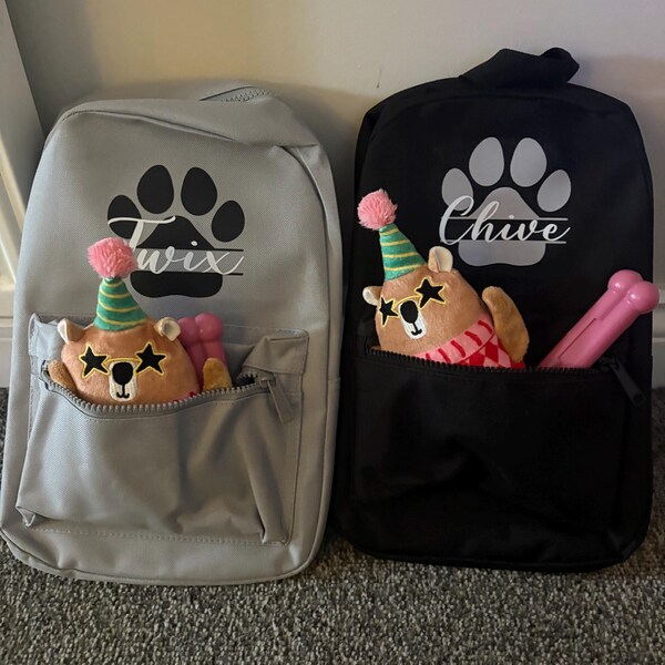 Personalised Backpack With Name and Initial, Back to School, Laptop ...