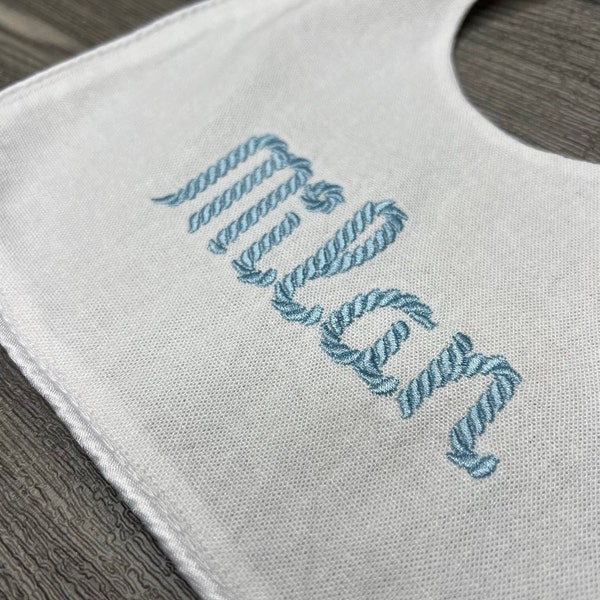 Rope Script Monogram Font Alphabet Machine Embroidery Designs Nautical ...