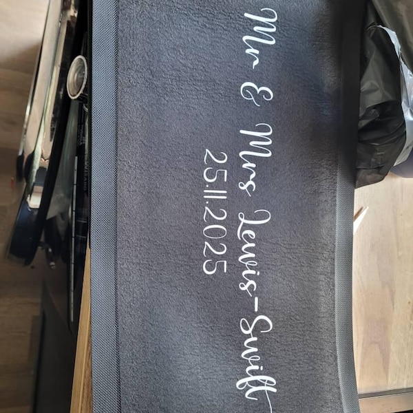 Personalised Wedding Reception Bar Runner/bar Mat/beer Mat Barware ...