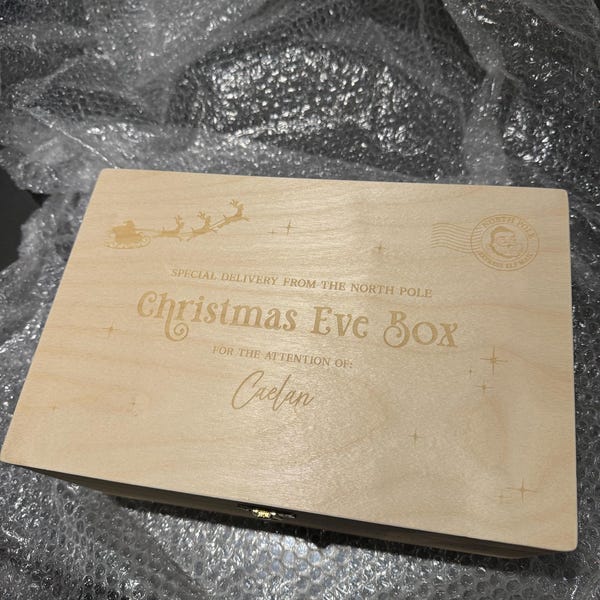 Personalised Luxury Christmas Eve Box, Large Magical Xmas Eve Gift ...