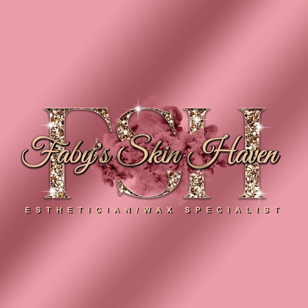 Rose Gold Glitter Logo, Smoke Logo, Beauty Logo, Makeup Artist Logo ...