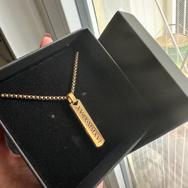 Personalized Name Necklace for Men, Men's Stainless Steel Necklace ...