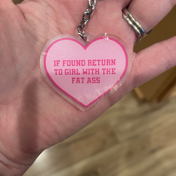Return to Fat Ass Keychain, Acrylic Keychain, Baddie Keychain, Car ...