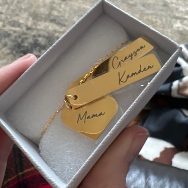 Mom Jewelry With Kids Names Personalized Jewelry Name Mama Necklace ...