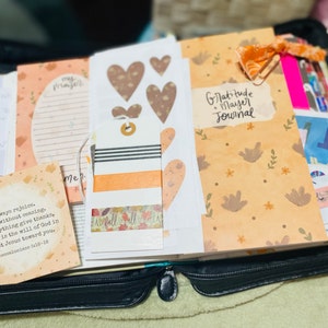 Prayer & Gratitude Journal PINK AND GRAY Bible Journaling - Etsy