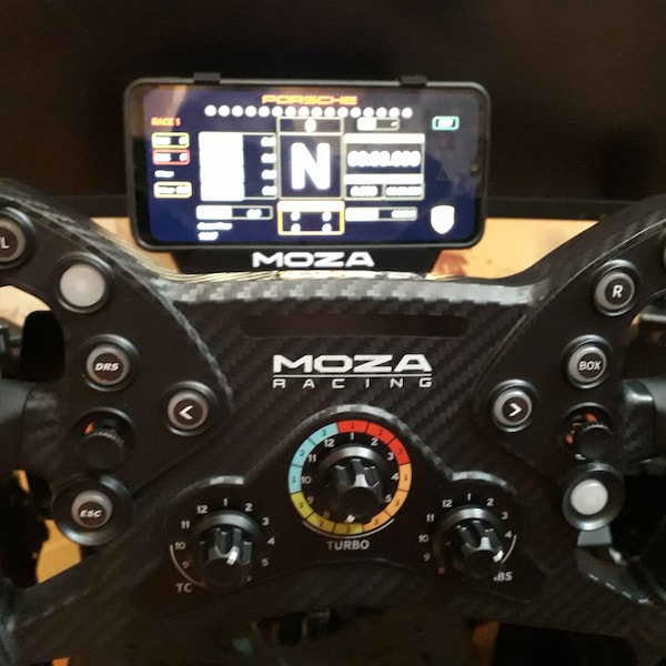 Phone Holder for Moza Base R3 R5 R9 R12 - Display Your Dashboard - 3D ...