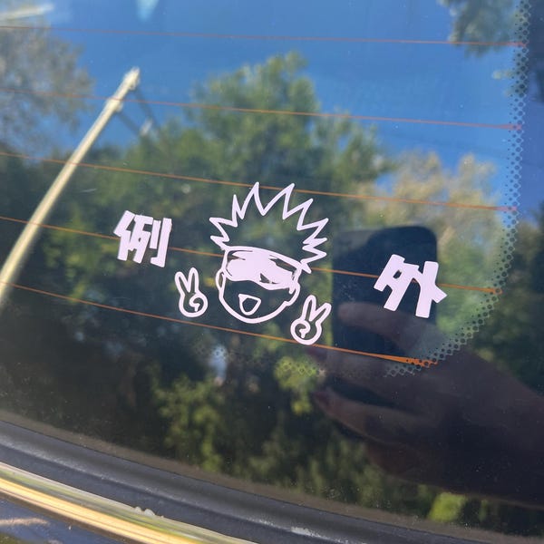 Anime Inspired Car Decals, Bumper Stickers - Etsy