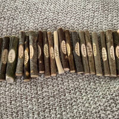 Celtic Tree Ogham Staves Full Set of 20, Each From Its Corresponding ...