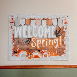 Marbled Pastel Back to School Classroom Decor, Bulletin Board Kit ...